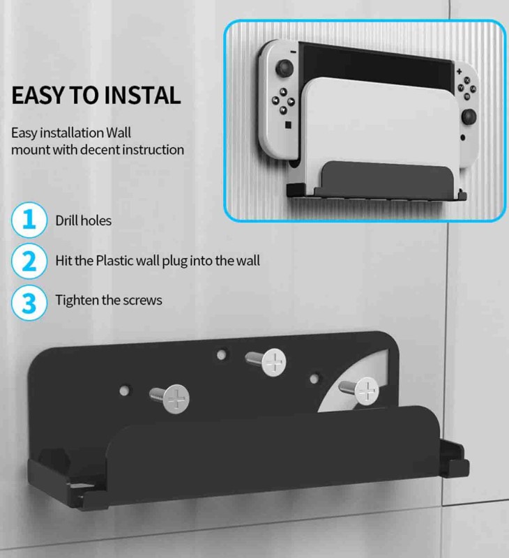 support mural pour Nintendo Switch meilleur prix au Maroc